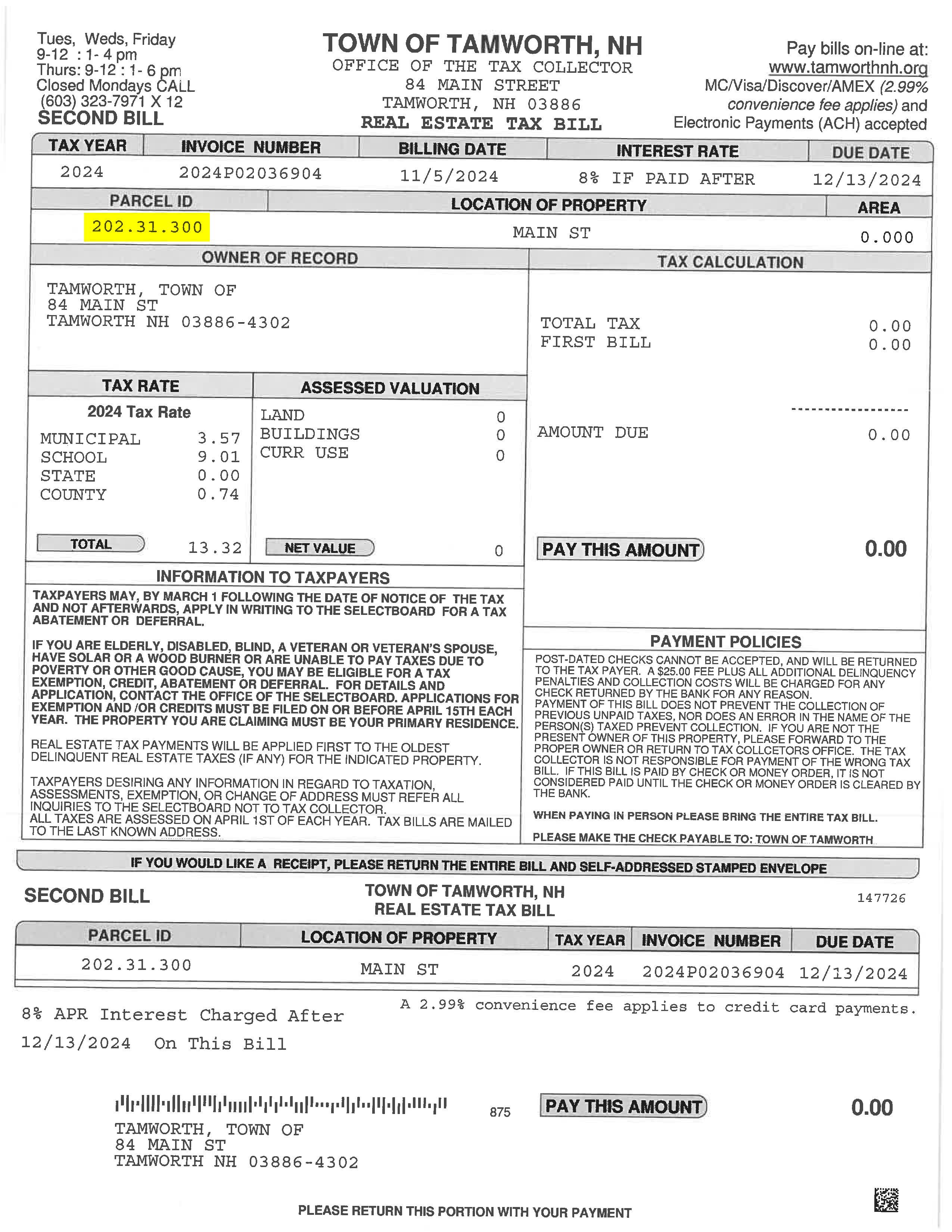 neumoPayments PropertyTaxes